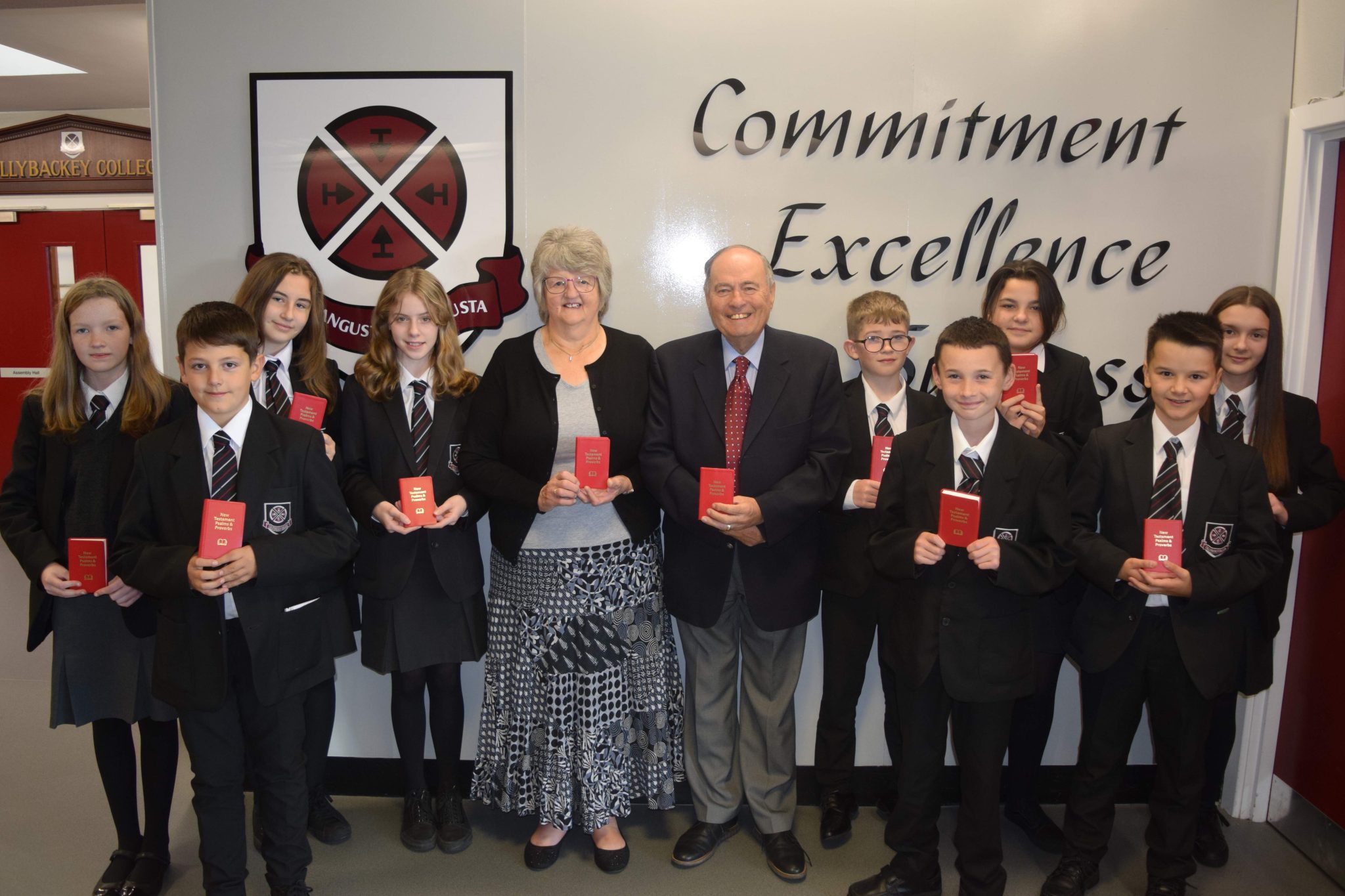 Year 8 Welcome the Gideons to Cullybackey College - Cullybackey College