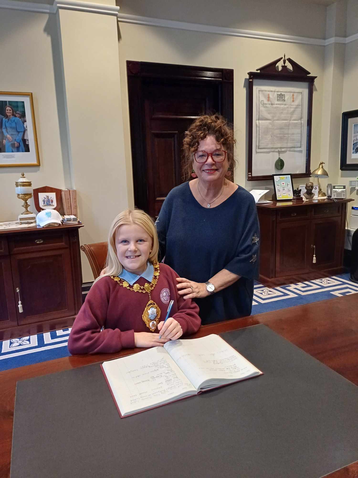 Jamie receives recognition from the Mayor! - Cullybackey College