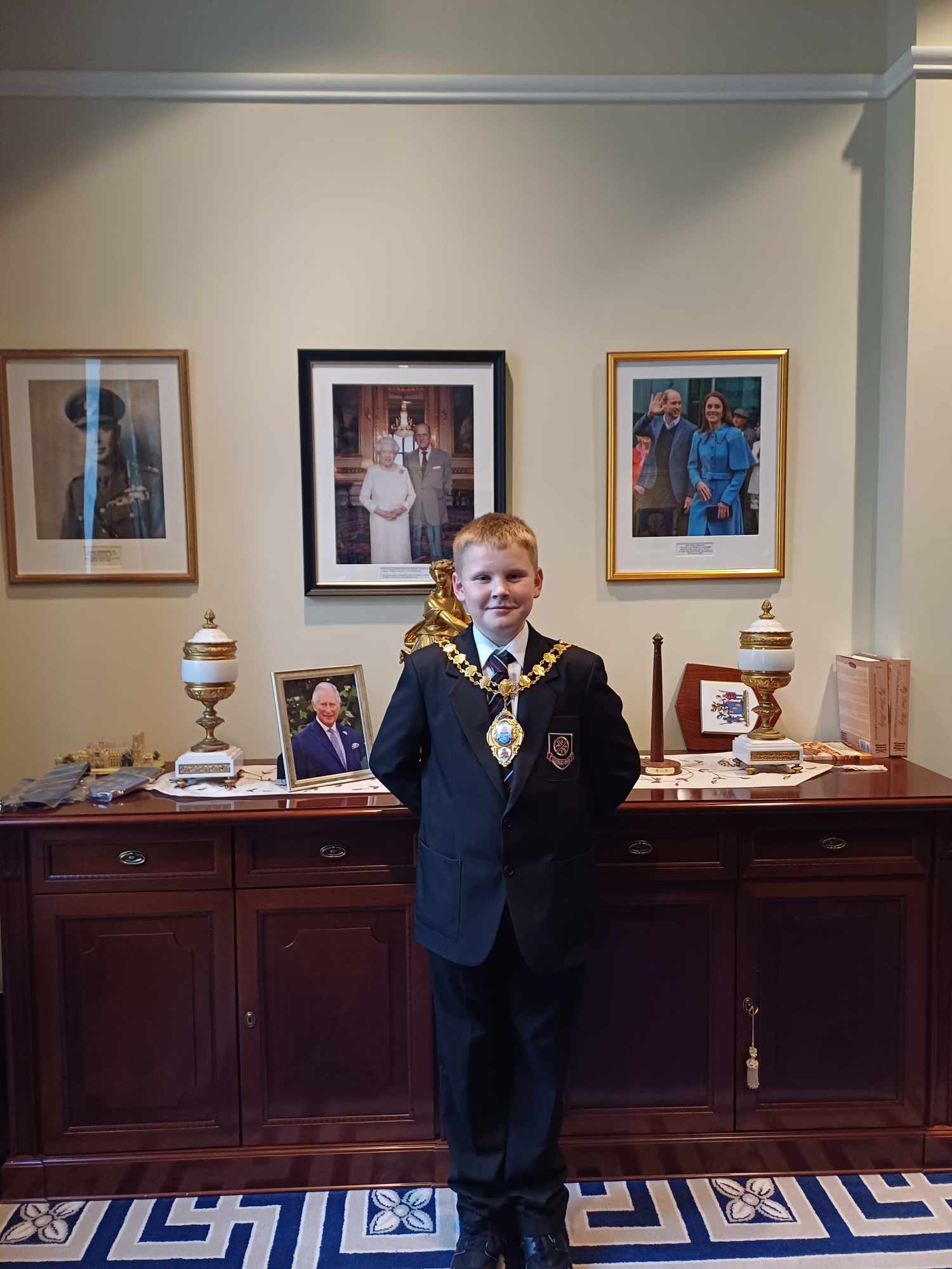 Jamie receives recognition from the Mayor! - Cullybackey College